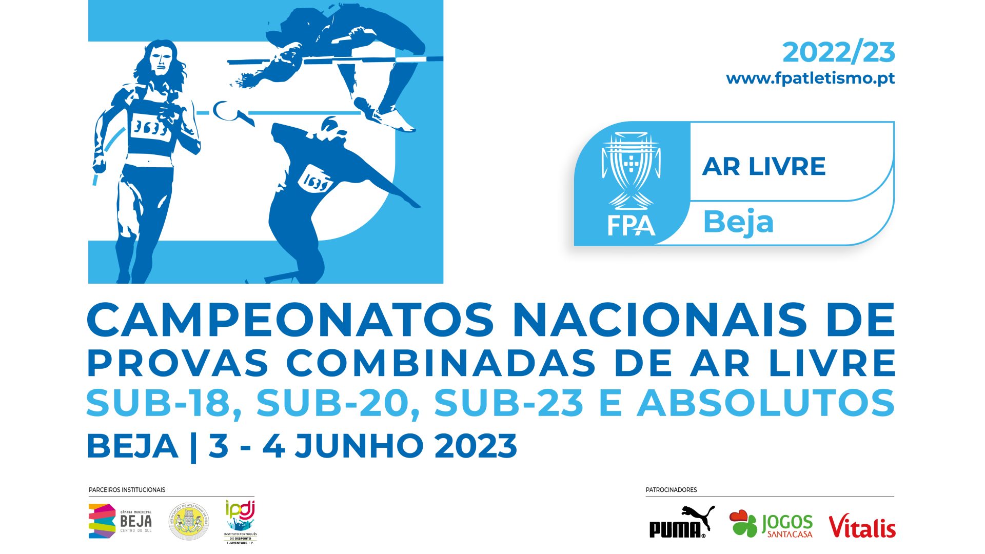 Pista Fernando Mamede acolhe decatlo e heptatlo nacionais • FPA